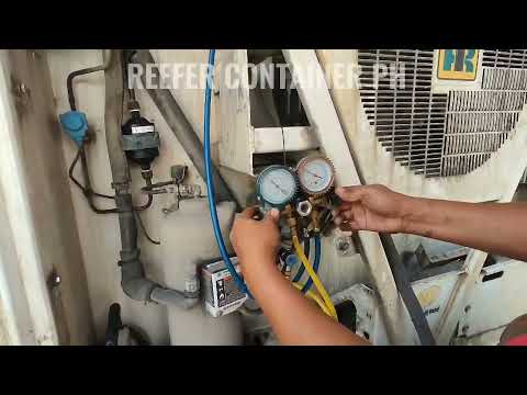 CHARGING REFRIGERANT R404A ON THERMO KING REEFER CONTAINER