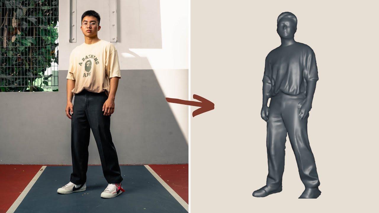 Image to 3D Model Using ICON| Day 241 of Blender