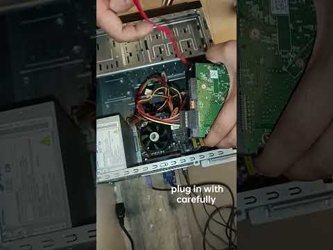 how to connect sata and power cable in hardisk | looptech #shorts #tech