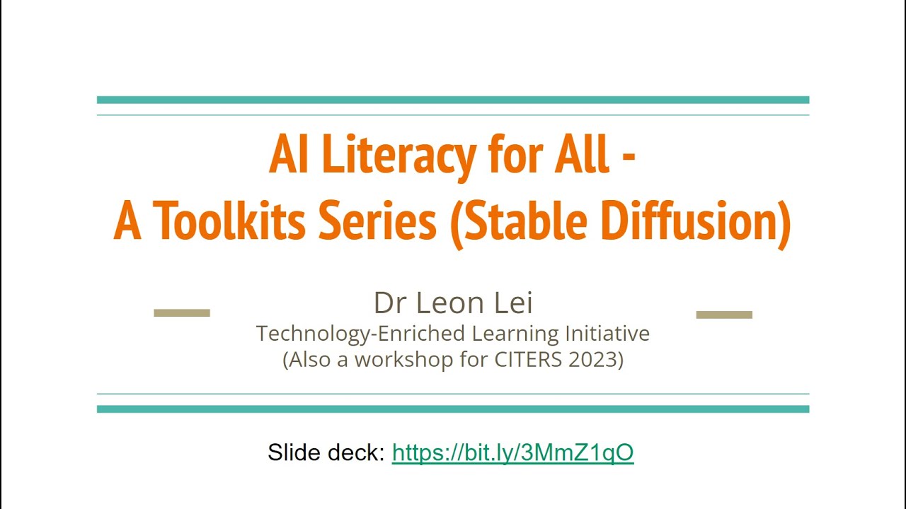 AI Literacy for All - A Toolkits Series (Stable Diffusion)