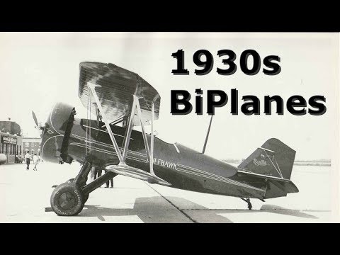 Photos of 1930s Biplane Airplanes