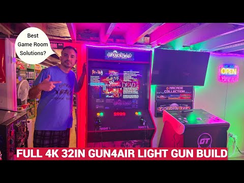 Game Room Solutions Carnival 32in 4K Arcade LightGun Cabinet Full + Review | Gun4IR, Marquee, + More