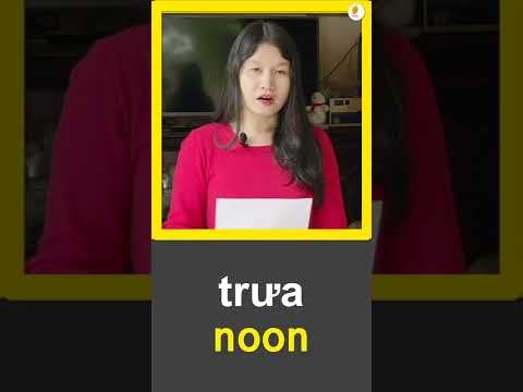 How To Say noon in Vietnamese? Compare Vietnamese pronunciation #Shorts #Vietnamese #Vietnamword