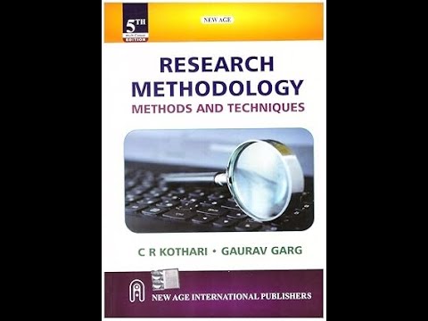 Book Review: Research Methodology By C R KOTHARI and GAURAV GARG New age international publication