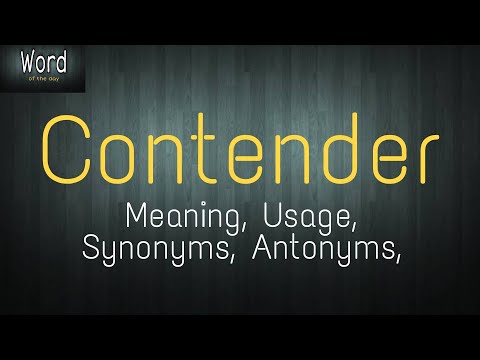 Word of the day - Contender
