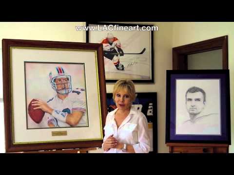 Original Sports Paintings by L.A. CLINE