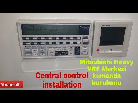 mitsubishi heavy vrf merkezi kumanda kurulumu