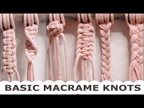 DIY | BASIC MACRAME KNOTS | MACRAME ZÁKLADNÍ UZLY | FOR BEGINNER | Macrame in hand