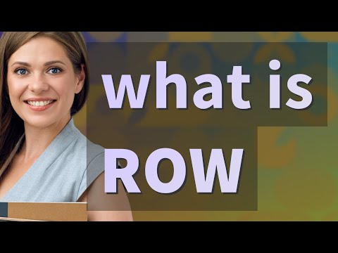 Row | meaning of Row