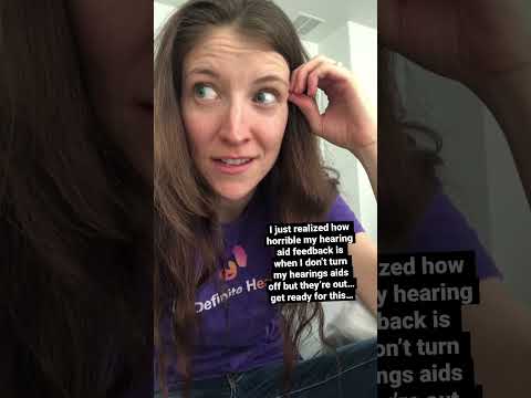 What does hearing aid feedback sound like? #shorts