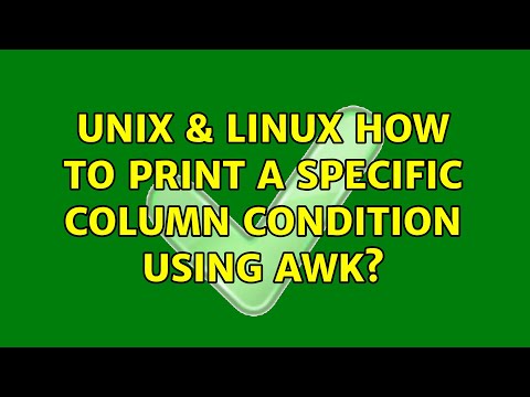 Unix & Linux: How to print a specific column condition using awk?