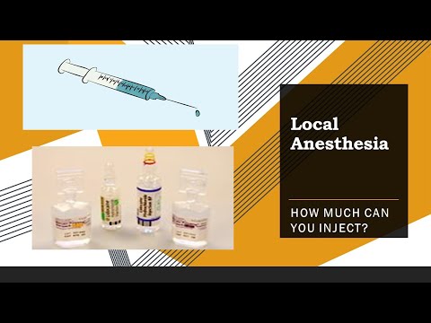 Local Anesthesia maximum dose calculation
