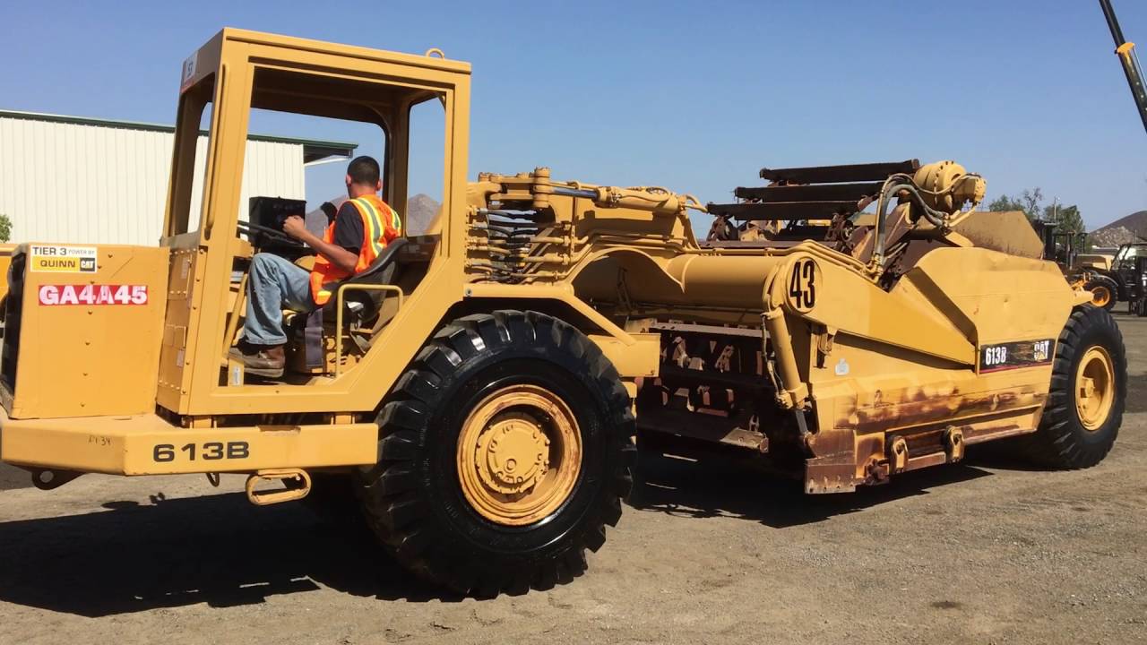 Lot# 53  Caterpillar 613B Elevating Motor Scraper