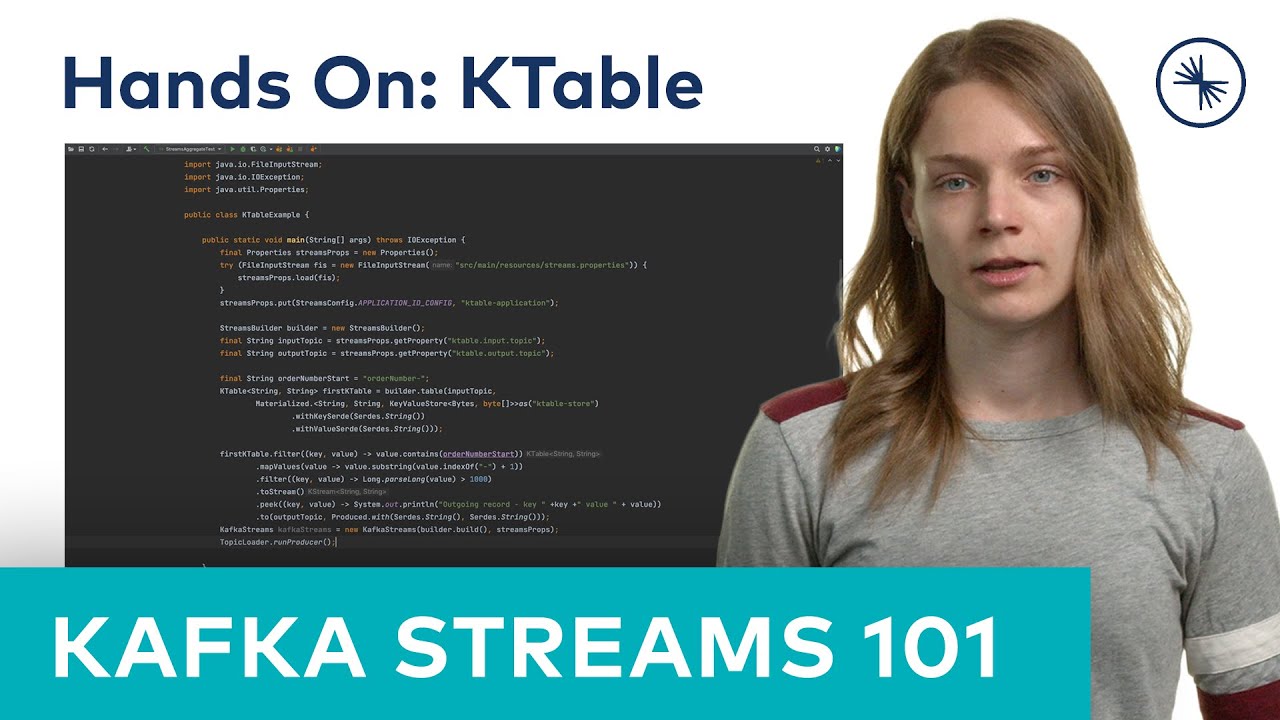 Kafka Streams KTable Exercise