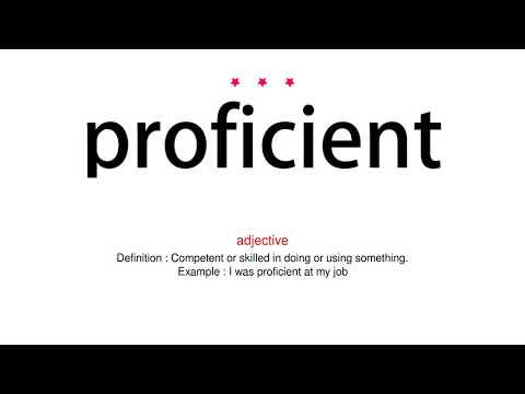 How to pronounce proficient - Vocab Today