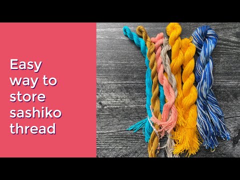 How to cut open and store your sashiko thread