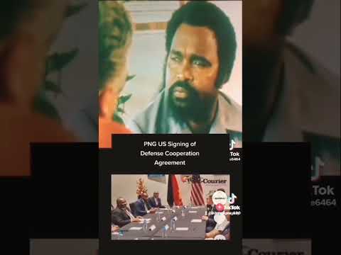 Important words by founding father of PNG, Sir Michael T Somare on signing military cop. agreements
