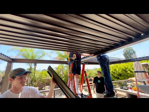 Domi 12 X 16 Pergola With Louvers Assembly And Setup