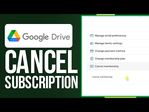 How To Cancel Google Drive Storage Plan/Subscription (Easy)