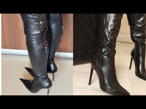 Timeless Glamour Meets Modern Edge: Explore the Best Leather Over-the-Knee Heeled Boot Trends