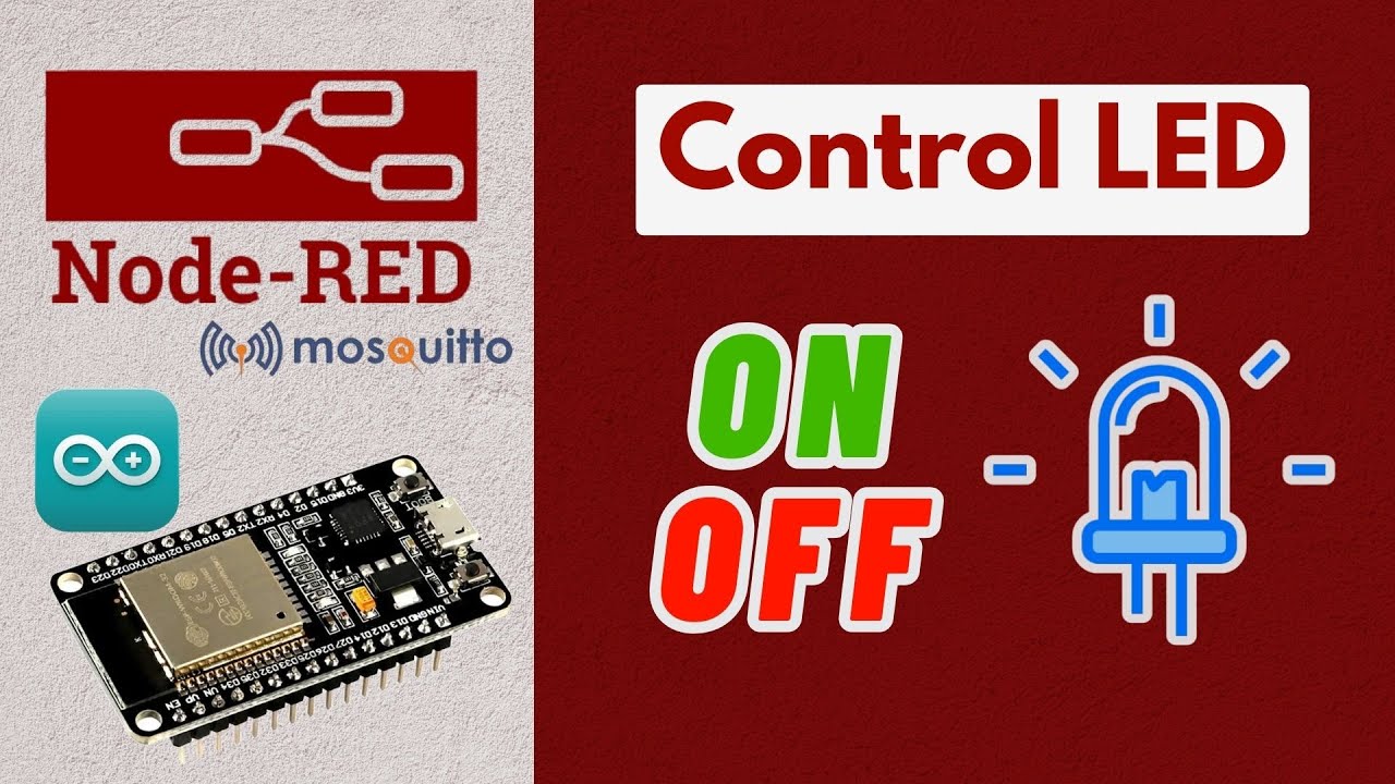 Node-Red with ESP32 | Control LED Tutorial