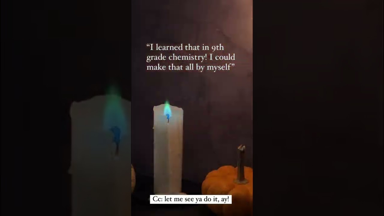 Our green flame candles are like a science experiment in your room 💚