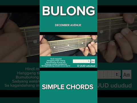 Bulong | SIMPLE CHORDS Guitar Tutorial | December Avenue