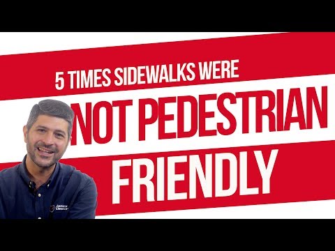 5 sidewalks where pedestrians have to risk life and limb to use