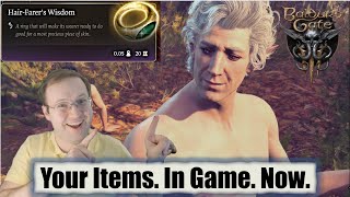 How to Place Custom Weapons and Armor In-Game - BG3 Modding Tutorial at ...