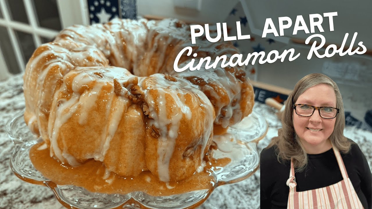 Easy (5 min) Pull Apart Cinnamon Rolls | Made with Frozen Dinner Rolls!