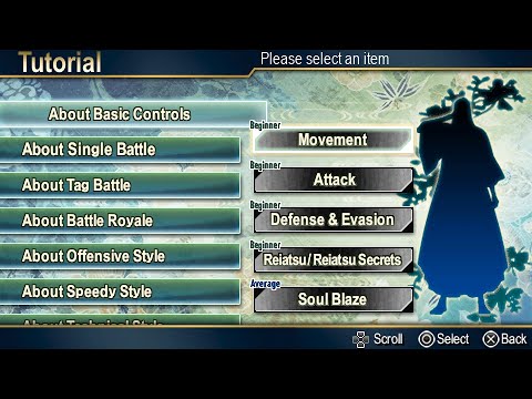 BLEACH Heat the Soul 7 - Tutorial Part (Gameplay)