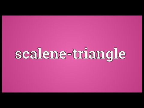 Scalene-triangle Meaning
