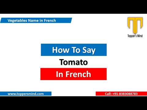 Tomato in French