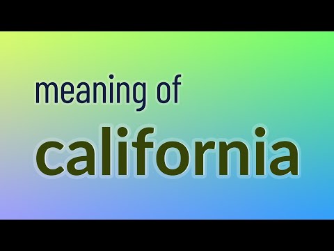 California - 44 English Vocabulary Flashcards