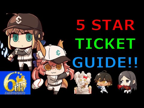 FREE 5 STAR Anniversary Ticket GUIDE and SUGGESTIONS (Fate/Grand Order NA)
