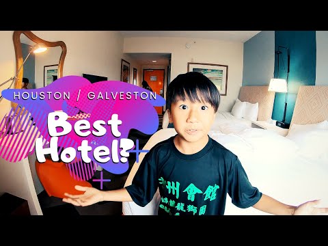 ✅ TIPS BEST HOTEL IN HOUSTON REVIEWED BY MY KIDS + Pleasure Pier in Galveston TX [ Food VS Travel ]