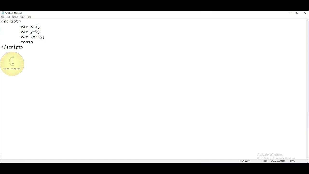 Javascript | Variable declaration #1'var keyword' | CodeLearning