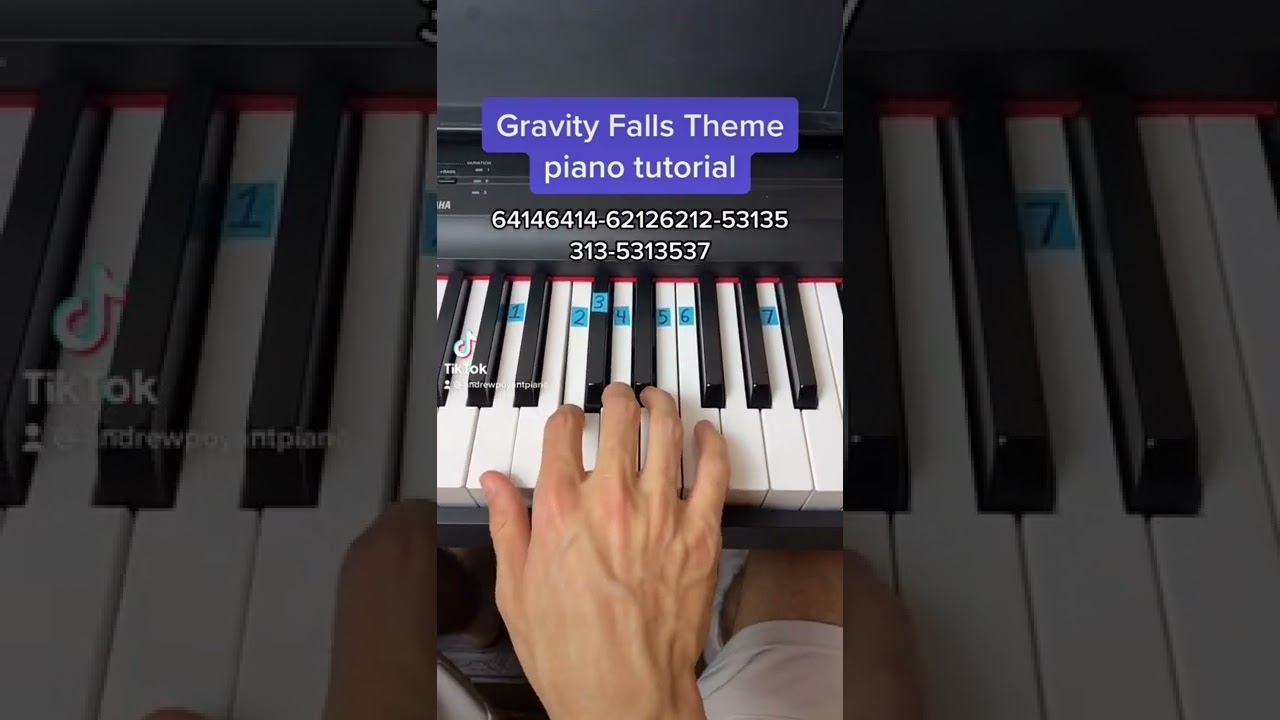 Gravity Falls Theme easy piano tutorial!
