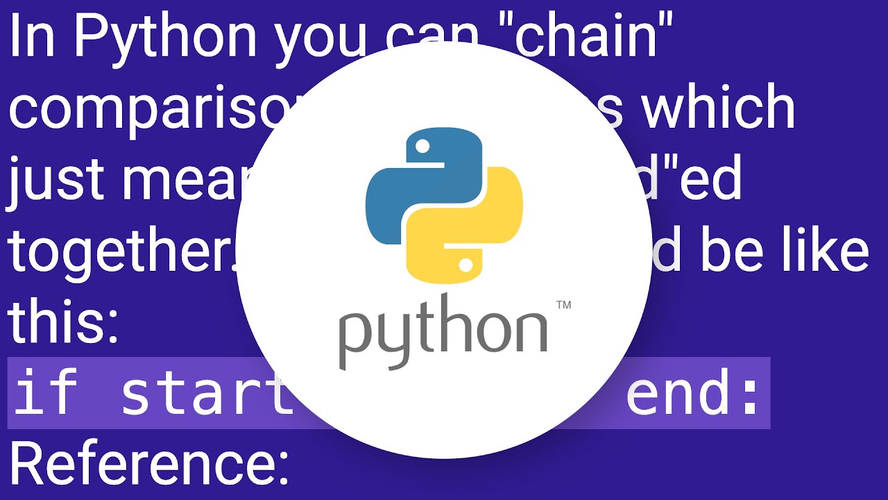 Simplify Chained Comparison