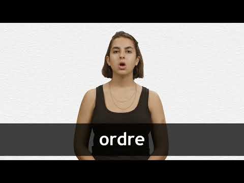 English Translation of “ORDRE” | Collins French-English Dictionary