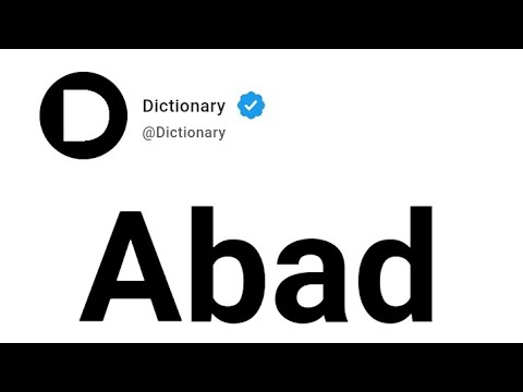Abad Meaning In English