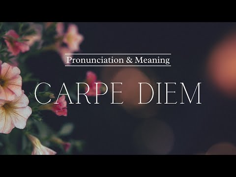 How to Pronounce: Carpe Diem | British Pronunciation & Meaning