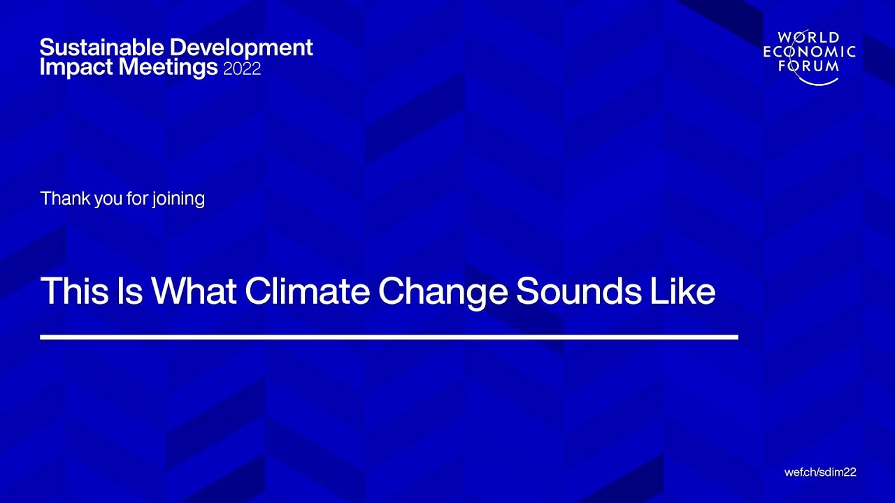 This Is What Climate Change Sounds Like #SDIM22