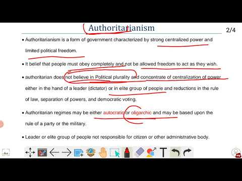 What is Authoritarianism || Authoritative Government