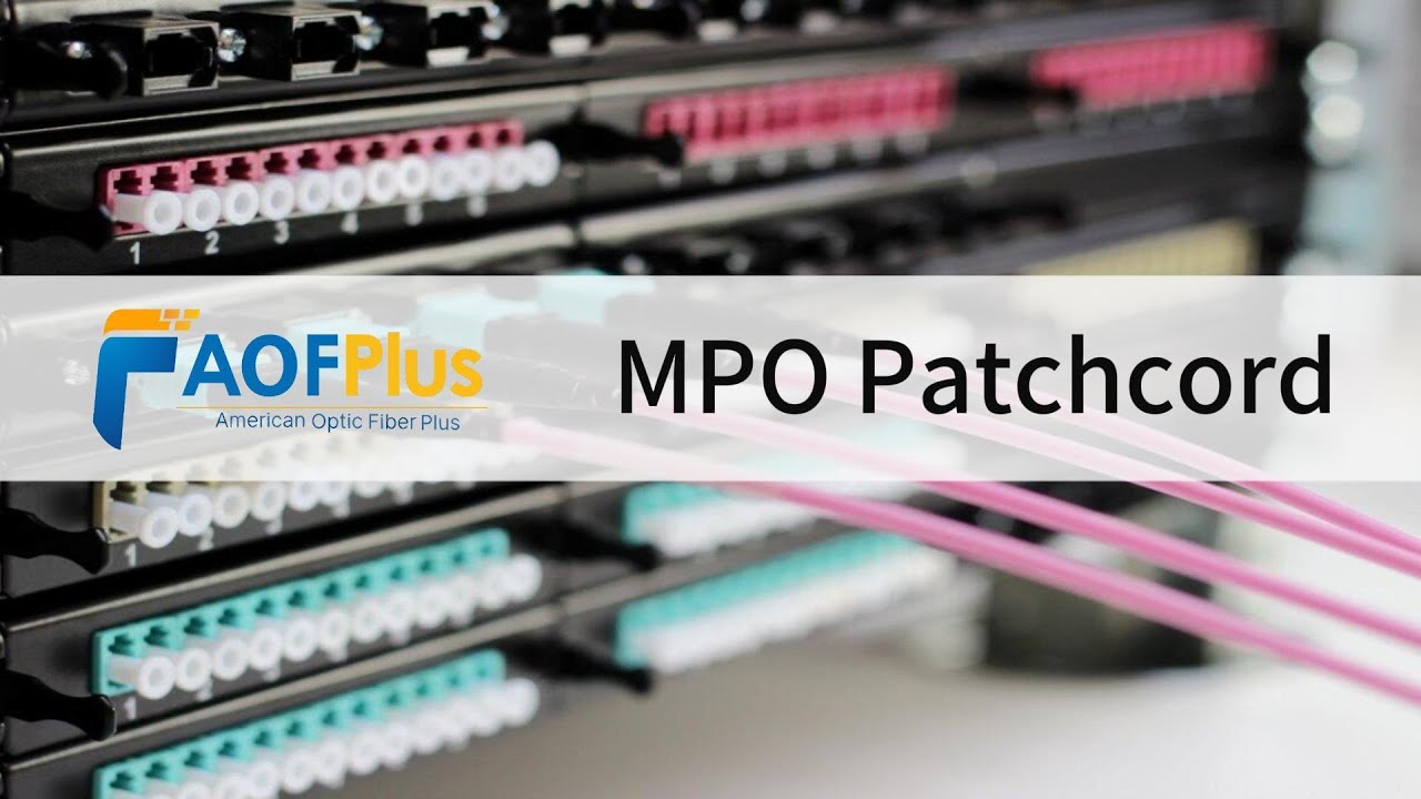 MPO MTP Fiber Optic Patch Cord Multimode OM4 AOFPLUS