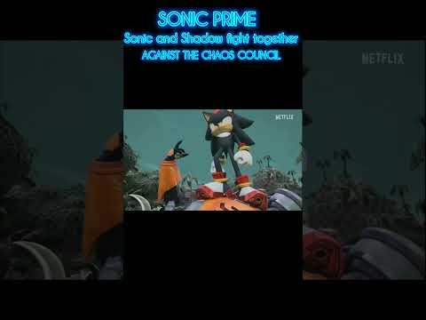 SONIC PRIME - Sonic and Shadow fight together against the Chaos councils Eggforcers #sonicprime