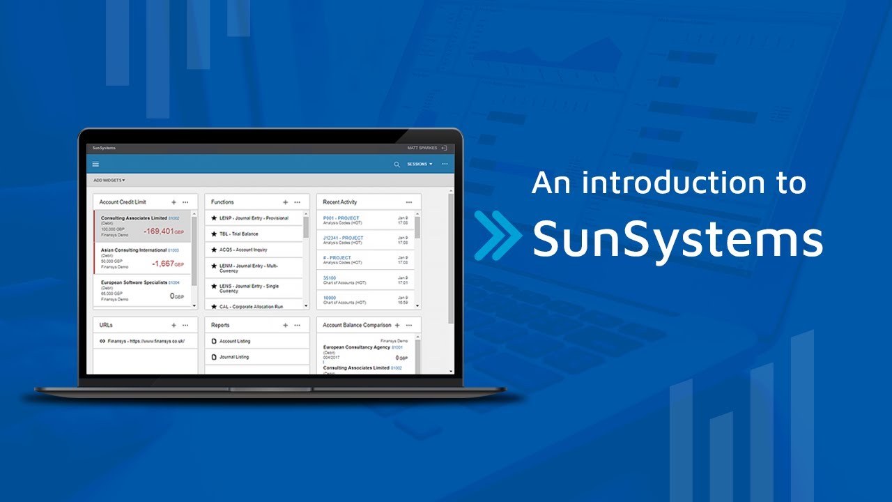 An introduction to SunSystems Accounting Software