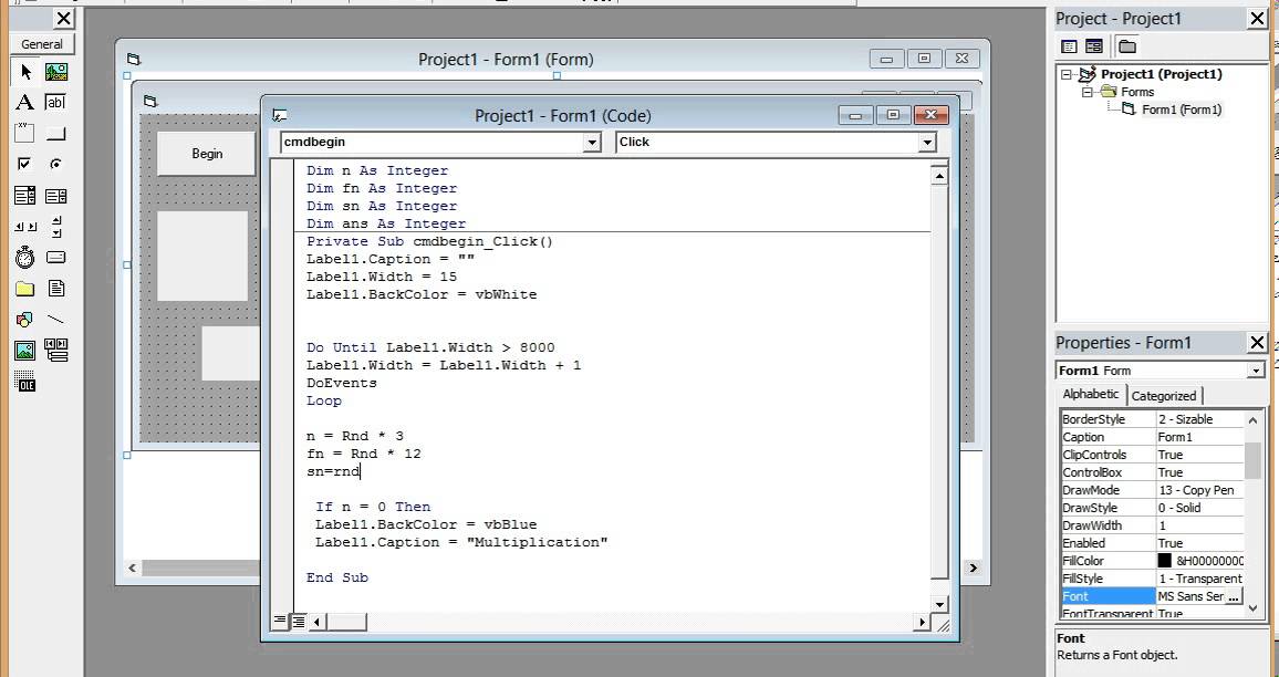 Visual basic math game part 2
