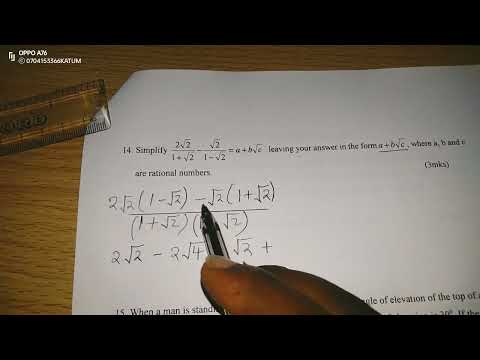 SURDS: RATIONALIZING THE DENOMINATOR
