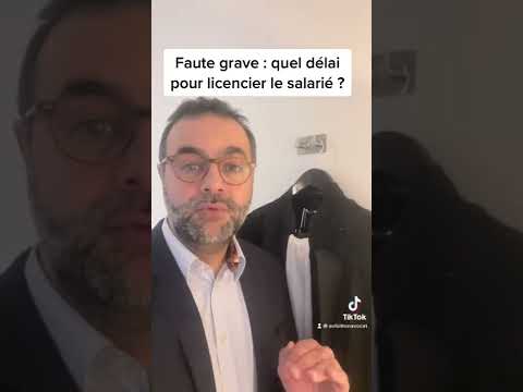 Faute grave : dans quel délai l’employeur doit-il licencier le salarié ? #Licenciement Avocat